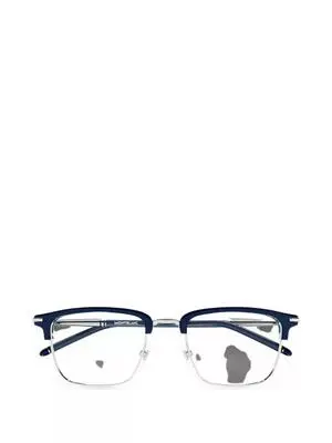 Montblanc Shield Browline-frame Glasses - Silver