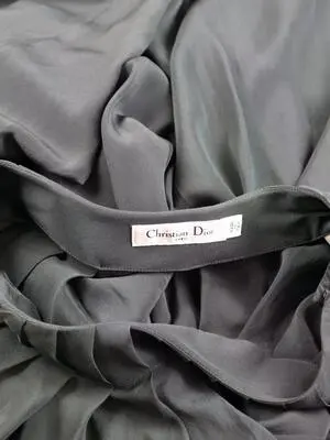 Dior Pleated Silk Mini Skirt