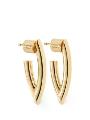 JENNIFER FISHER Marquise Huggie Earrings - Gold