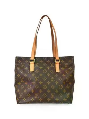 LOUIS VUITTON 2002 Monogram Cabas Piano Tote Bag - Brown