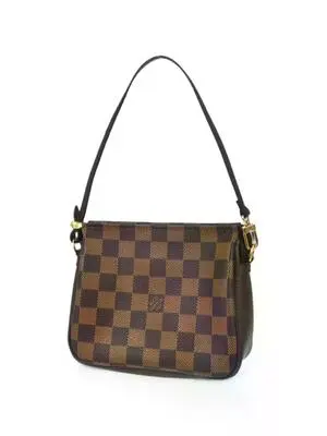 LOUIS VUITTON 2002 Damier Ebène Trousse Shoulder Bag - Brown