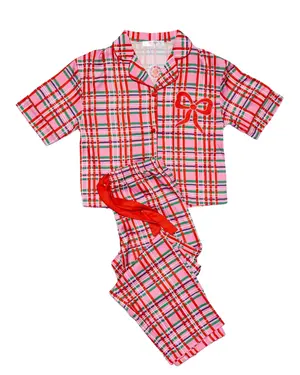 SUNSHINE SOCIETY Button-down Pajama Set