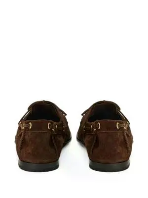 TOM FORD Lace-up Suede Boat Shoes - Brown