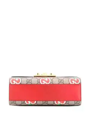 Gucci Padlock Printed Gg Coated Canvas Small Shoulder Bag - Brown