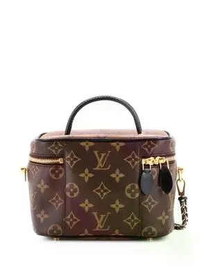 LOUIS VUITTON Reverse Monogram Canvas Pm Satchel - Brown