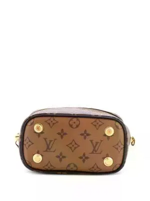 LOUIS VUITTON Reverse Monogram Canvas Pm Satchel - Brown
