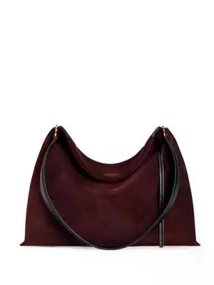 WANDLER Penelope Suede Shoulder Bag - Red