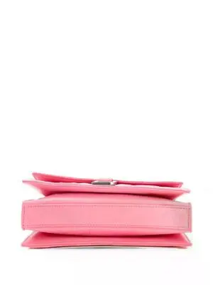 Balenciaga Crush Chain Flap Bag Quilted Crushed Calfskin Small Shoulder Bag - Pink