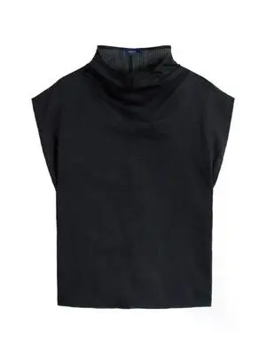 Soeur Sleeveless Funnel Neck Top