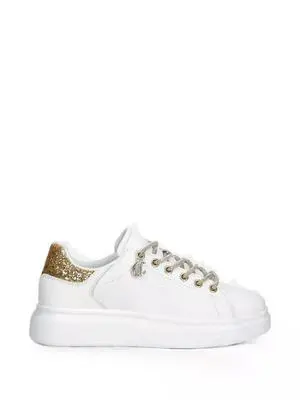 Just Cavalli Glitter-detail Lace-up Sneakers - White