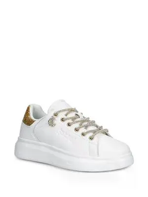 Just Cavalli Glitter Detail Lace-up Sneakers
