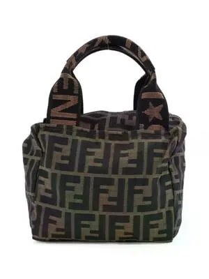 Fendi Vintage 1925 Cosmetic Zucca Canvas Mini Tote Bag - Brown