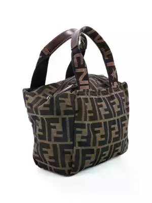 Fendi Vintage 1925 Cosmetic Zucca Canvas Mini Tote Bag