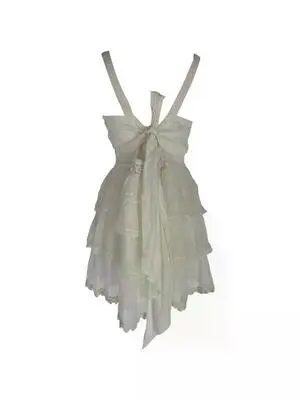 LoveShackFancy Tiered Lace Dress - White
