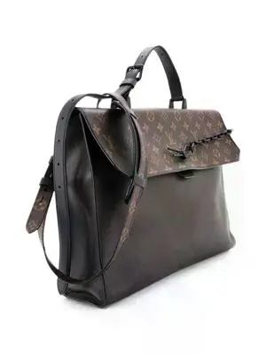 LOUIS VUITTON Robusto Briefcase Monogram Canvas And Taiga Leather Business Bag