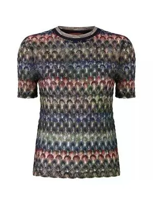 Missoni Short-sleeve Crew-neck Top - Blue