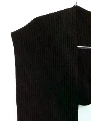 Soeur Loretta Ribbed-knit Scarf - Black
