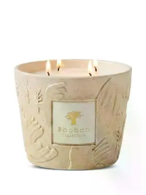 BAOBAB COLLECTION Paloma Embossed Ceramic Scented Candle - Neutrals