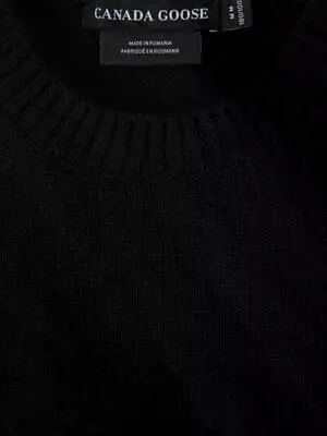 Canada Goose Logo-patch Ribbed-trim Sweater