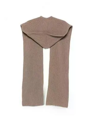Soeur Ribbed-knit Hooded Scarf