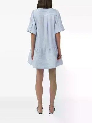 Simkhai Cris Striped Shirt Mini Dress
