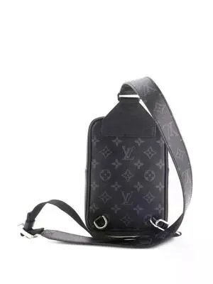LOUIS VUITTON Monogram Taigarama Outdoor Slingbag - Black