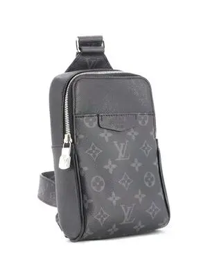 LOUIS VUITTON Monogram Taigarama Outdoor Slingbag - Black