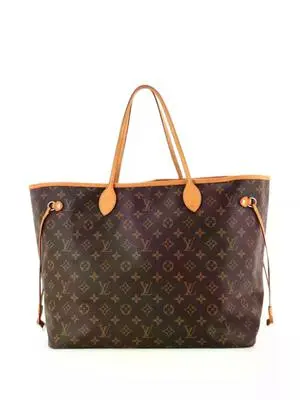 LOUIS VUITTON Neverfull Nm Monogram Canvas Gm Tote Bag - Brown