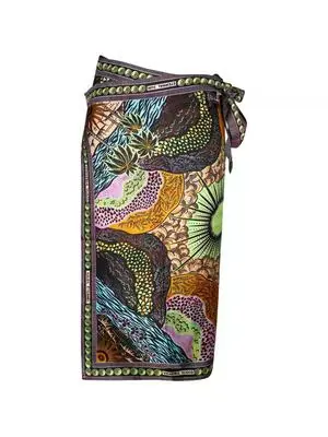 ATELIER VLISCO Graphic Print Wrap Skirt
