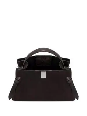 Yuzefi Gyoza Knot-detail Tote Bag - Brown