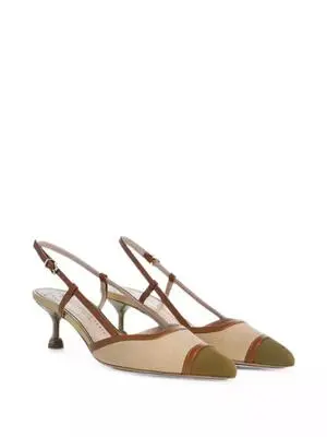 Roberto Festa Delfina Canvas Heeled Pumps