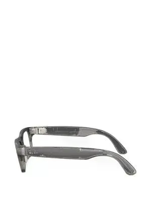 Ray-ban Transparent Square-frame Sunglasses - Grey