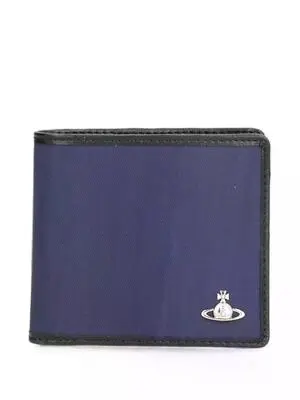 VIVIENNE WESTWOOD Orb-plaque Billfold Wallet - Blue
