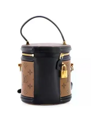 LOUIS VUITTON Cannes Handbag Reverse Monogram Canvas Satchel