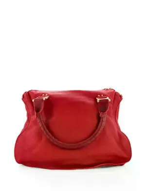 Chloé Marcie Leather Medium Satchel - Red