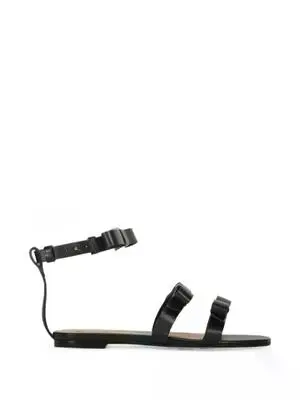 Red Valentino Bow-detail Ankle-strap Sandals - Black