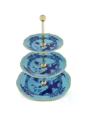 GINORI 1735 Oriente Italiano Serving Stand - Blue