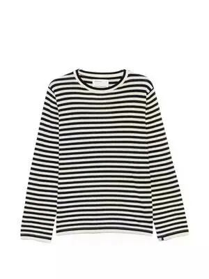 Extreme Cashmere Striped Long-sleeve T-shirt - White