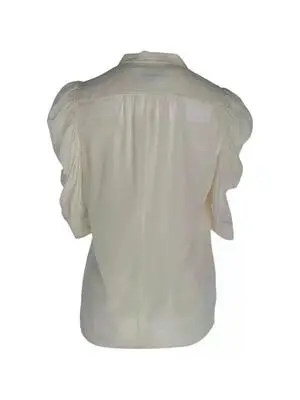FRAME Gillian Puff-sleeve Blouse