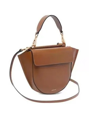 WANDLER Mini Hortensia Leather Clutch Bag