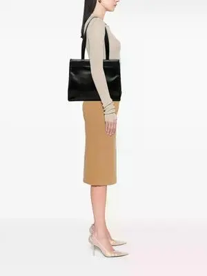FERRAGAMO 2000-2026 Lizard Embossed Leather Vara Tote Bag