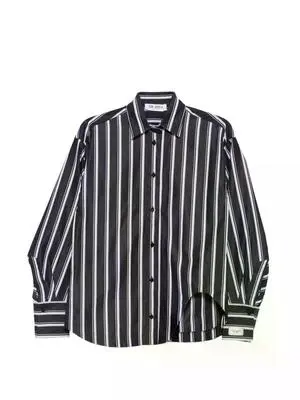 Attico Striped Long-sleeve Shirt - Blue