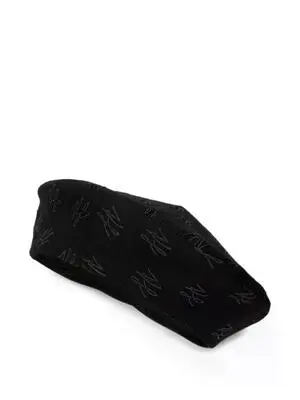 Karl Lagerfeld K/autograph Glitter Beret - Black