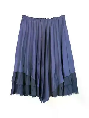 Comme Des Garçons Layered Pleated Skirt - Blue