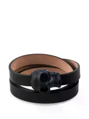 Alexander McQueen Double-wrap Bracelet - Black