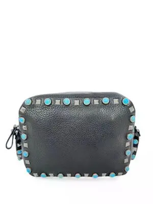 Valentino Garavani 2010s Rolling Rockstud Camera Bag - Black