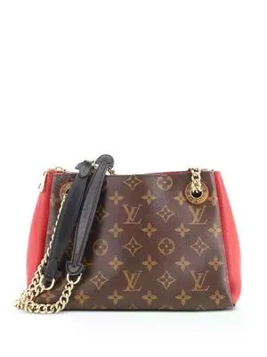 LOUIS VUITTON Surene Handbag Monogram Canvas With Leather Bb Shoulder Bag Brown