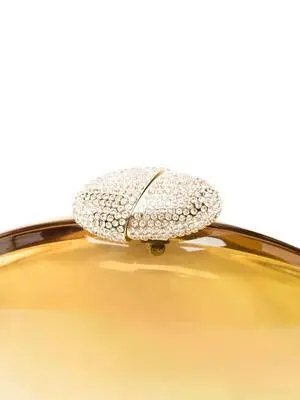 Benedetta Bruzziches Ariel Crystal-embellished Clutch Bag - Orange
