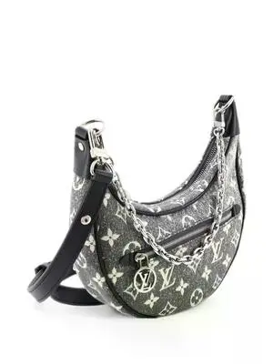 LOUIS VUITTON Loop Handbag Monogram Jacquard Denim Hobo Bag