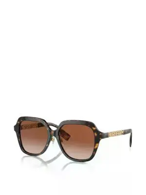 Burberry Logo-plaque Square-frame Sunglasses